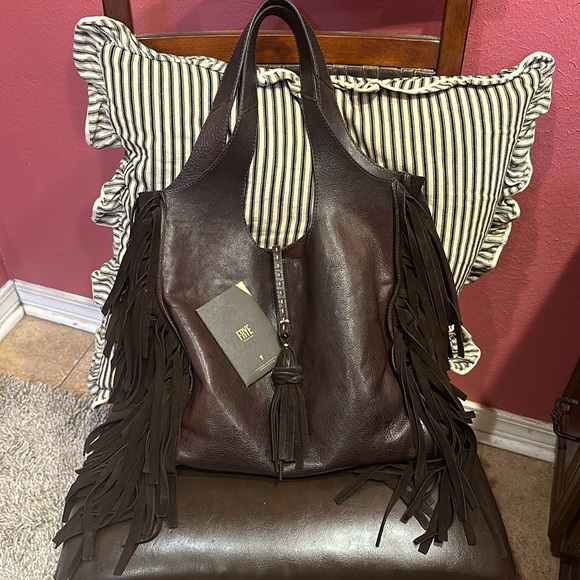 Frye | Bags | Frye Farrah Fringe Hobo Bag Brown | Poshmark